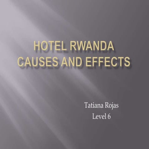 Hotel rwanda | PPTX