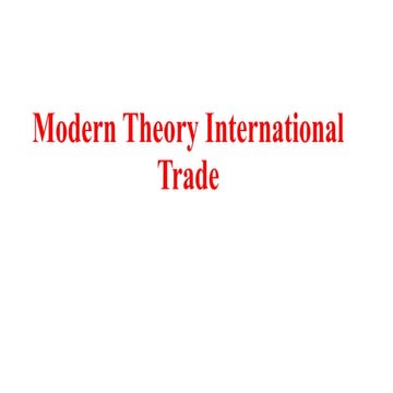 HECKSCHER OHLIN Theory of International Trade.pptx