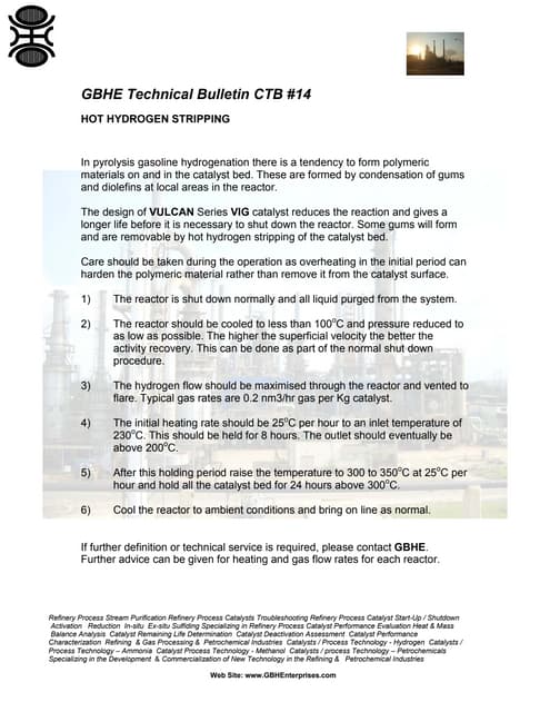 Hydrogenation Reactor Design Considerations | PDF