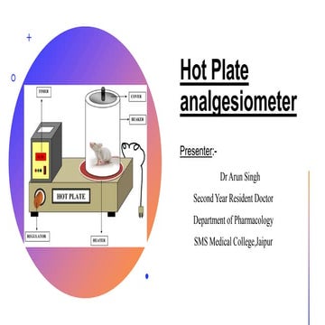 Hot plate analgesiometer | PPTX