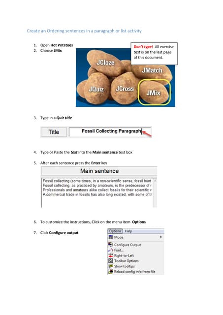 Hot Potatoes Matching Drag and Drop Activity | PDF | Geology | Science