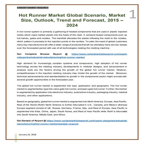Hot runner market global scenario | DOCX