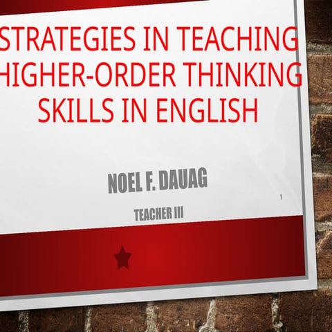 HIGHER ORDER THINKING SKILLS (HOTS).pptx