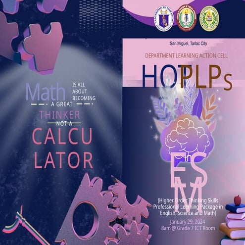 HOTS.pptx Higher order thinking skills . | PPTX