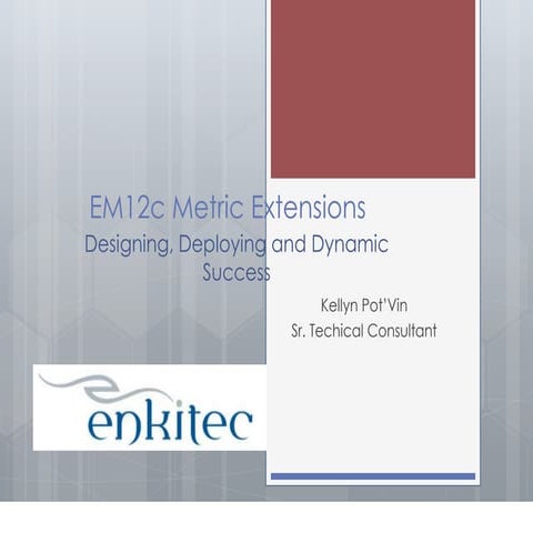 Hot sos em12c_metric_extensions | PDF | Computer Software and Applications | Computing