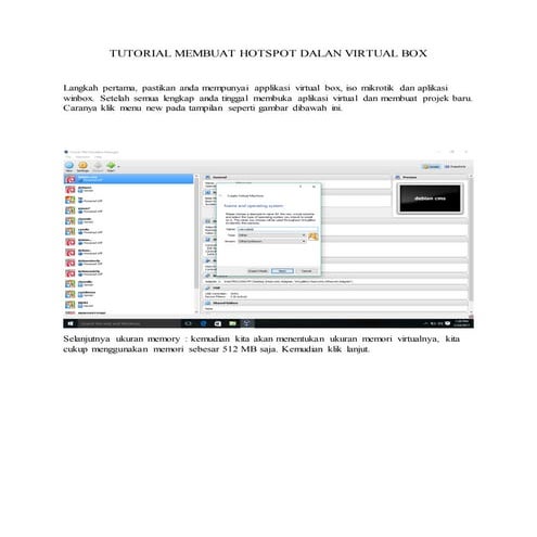 Tutorial hotspot virtual box | PDF