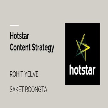Hotstar | PPTX