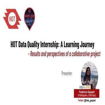 HOT Data Quality Internship: A Learning Journey | PDF