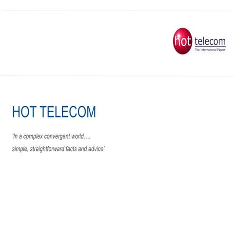 HOT TELECOM - Corporate presentation | PPT | Telecommunications ...