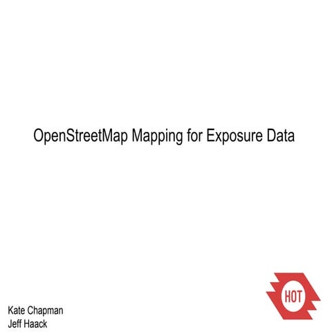 Introduction to OpenStreetMap | PPT