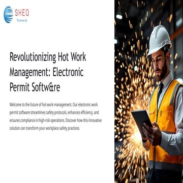Electronic Work Permit Software for Hot Work Management | PPT
