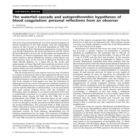 Hougie 2004-journal of-thrombosis_and_haemostasis | PDF