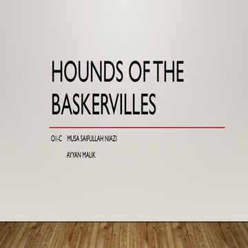 The Hound of the Baskervilles | PPTX