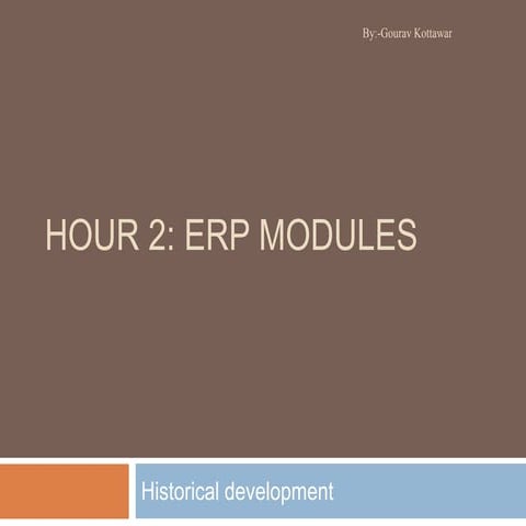 Overview of HRMS Module of ERP System | PDF