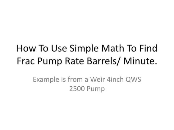 Frac formulas david aakre technologist | DOCX | Physics | Science