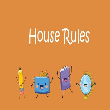 House Rules in Seminar and Trainings in Sessions | PPTX