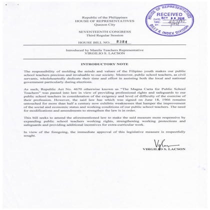 House bill by lacson | PDF