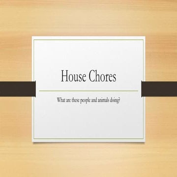 House Chores | PPTX
