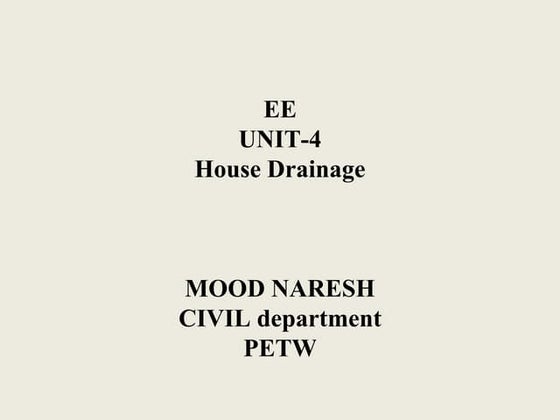 TRAPS AND ITS TYPES USED IN A BUILDING | PPTX