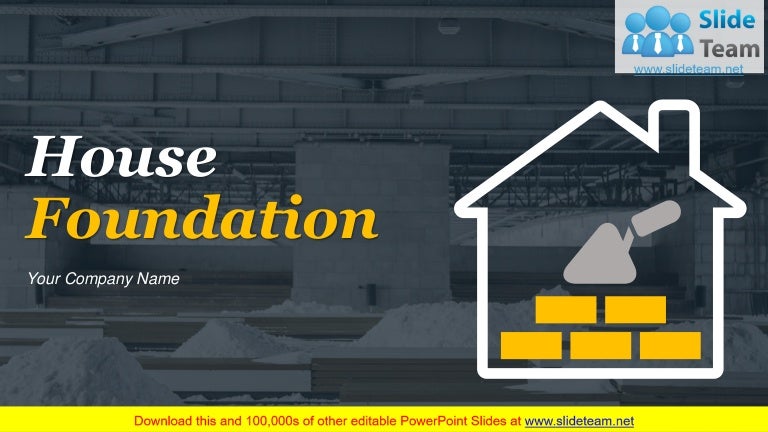 House Foundation PPT Inspiration Background Designs Finalize Design A…