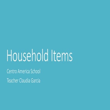 Household items | PPTX