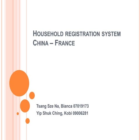 Household registration system | PPTX