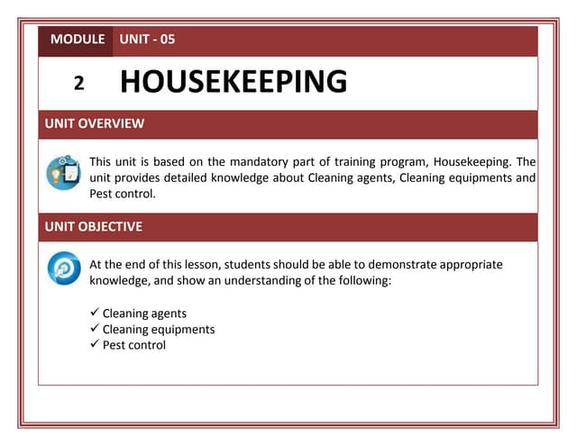 HOUSEKEEPING OPERATION: HOUSEKEEPING INVENTORIES | PPT
