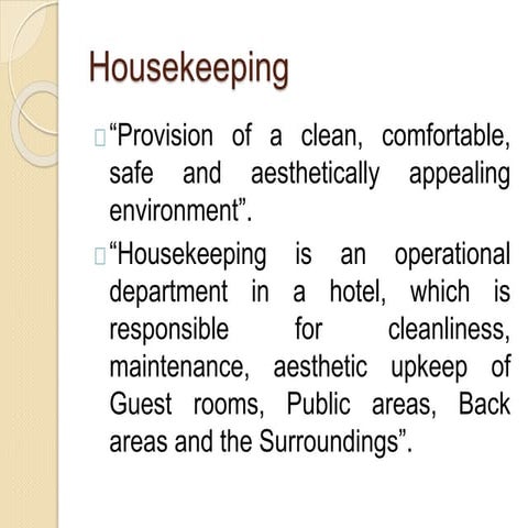 Housekeeping | PPTX
