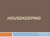 Housekeeping ppt | PPT