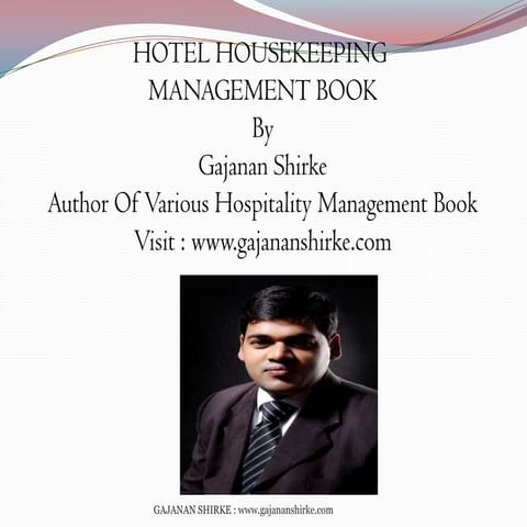 Housekeeping management book | PPT