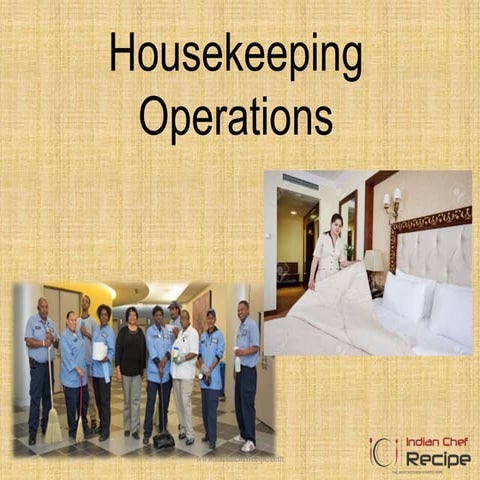 HOUSE KEEPING OPERATIONS IN HOTELS | PPTX