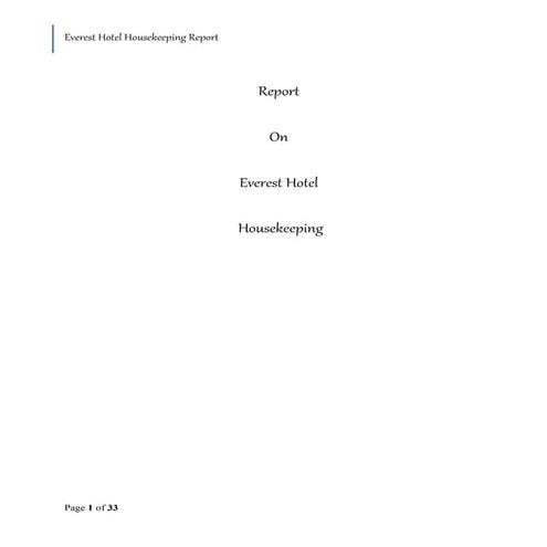 Housekeeping Department | DOCX