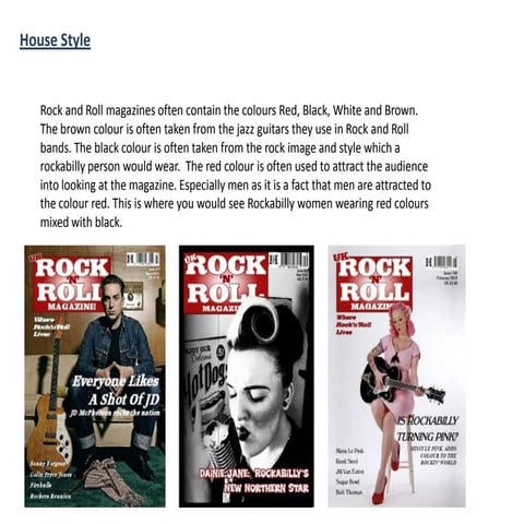House style for my rock and roll magazine | PPT