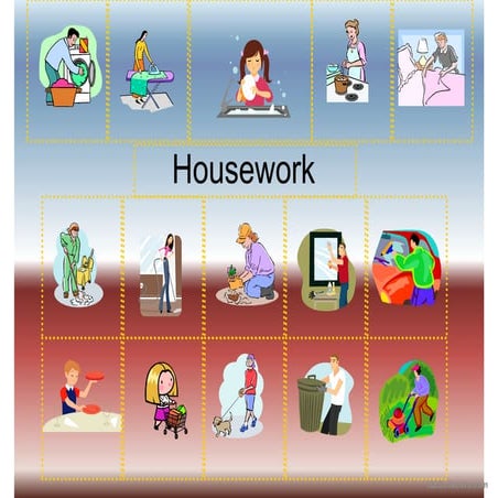 Housework.pdf - slide about housework things | PPT