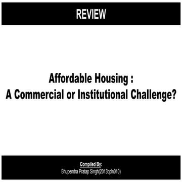 AFFORDABLE HOUSING | PPTX