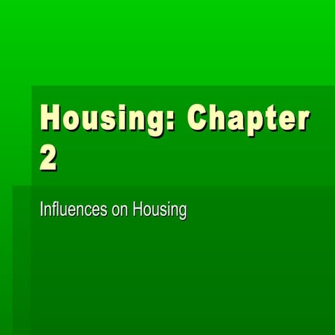 Housing chapter 2 | PPT