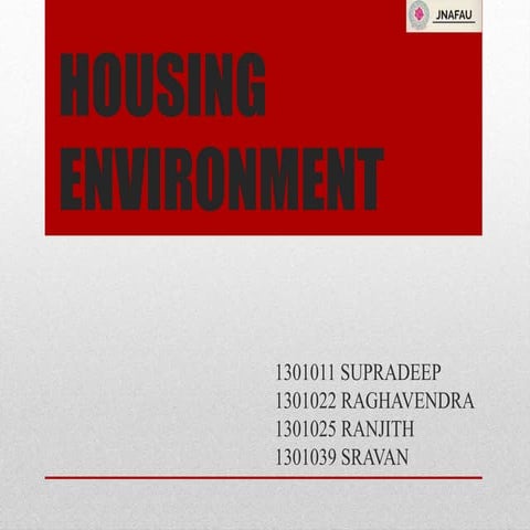 Housing environment | PPTX