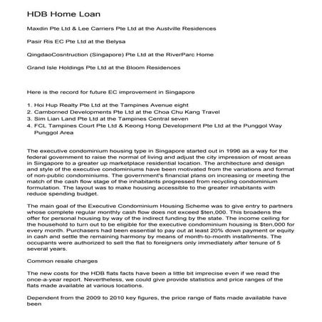 HDB Home Loan | PDF
