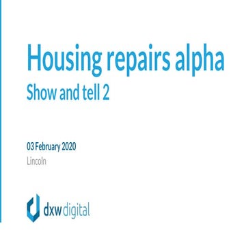 In house repair scenario | DOC