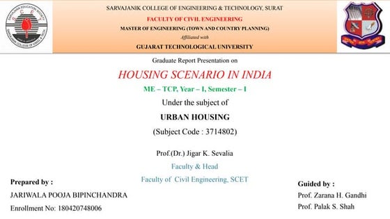 Elements of national housing policy | PPT