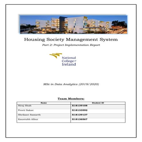 Sales force- Housing society management system | Strategic ICT and ...