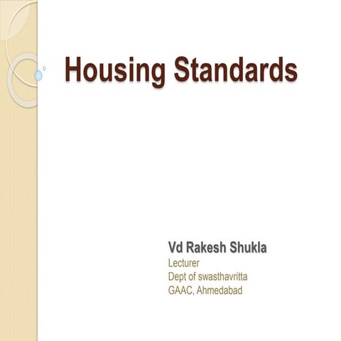 Housing standards | PPTX