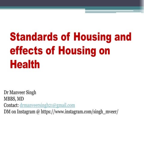 Housing standards | PDF