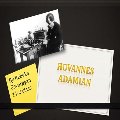 Hovannes Adamian | PPTX