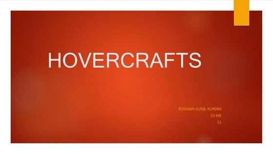 Hovercraft | PPTX | Sailing | Sports