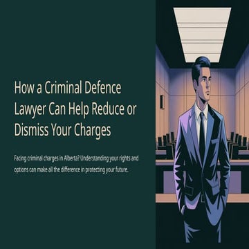 How a Criminal Defence Lawyer Can Help Reduce or Dismiss Your Charges ...
