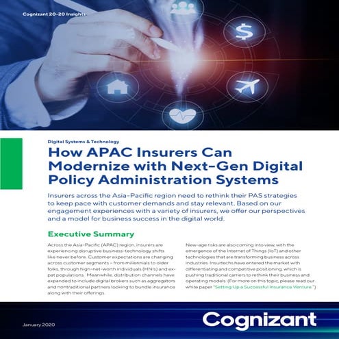 How APAC Insurers Can Modernize with Next-Gen Digital Policy ...