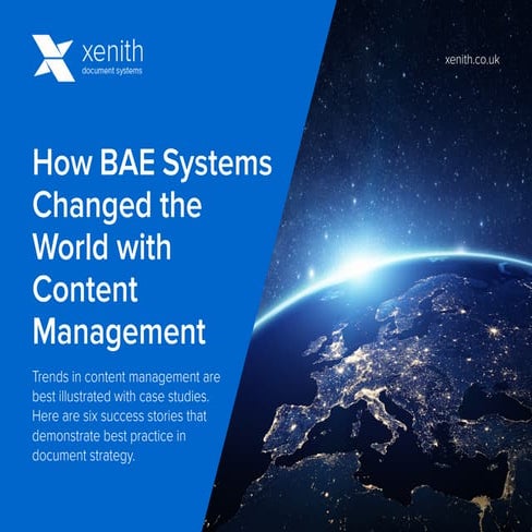 How BAE Systems Changed the World with Content Management | PDF