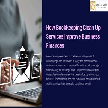 How Bookkeeping Clean Up Service Improve Business Finance | PDF