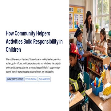 Teaching social responsibility | PPTX